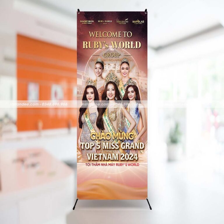 Combo: In Standee (60×160) + Chân chữ X - instandee.com