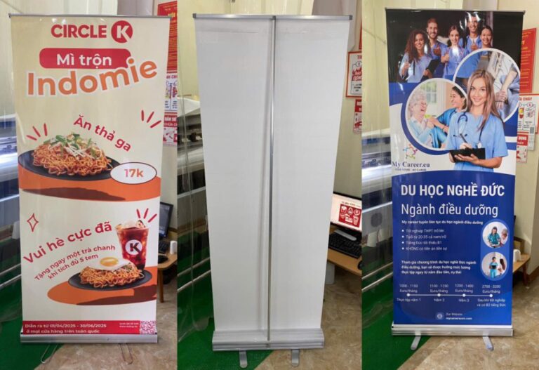 Kích thước standee phổ biến hiện nay 2025