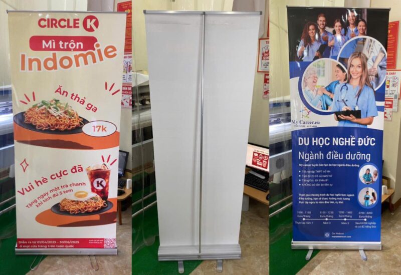 Kích thước standee phổ biến hiện nay 2025